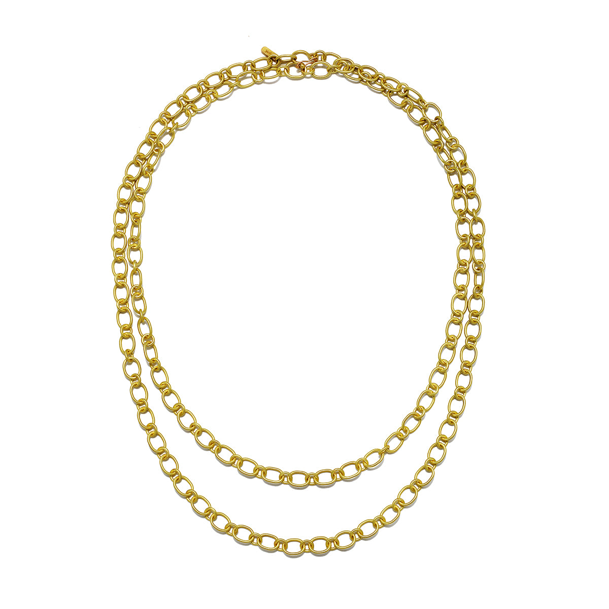 18 Karat Gold Oval Round Link Chain – Faye Kim Designs