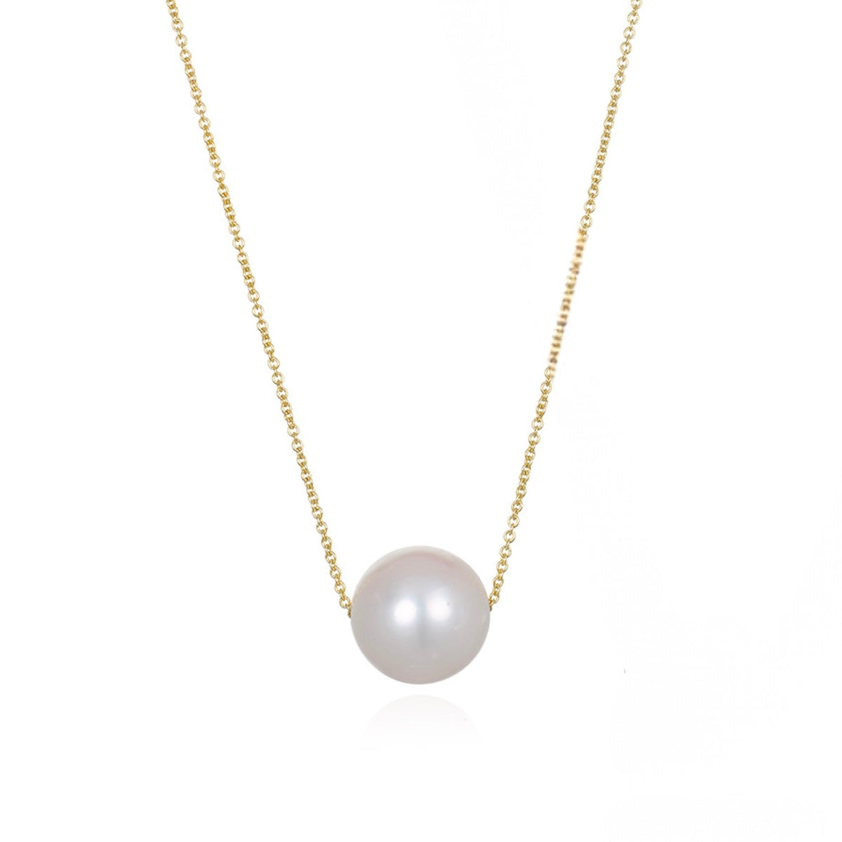 18 Karat Yellow Gold Freshwater Pearl Slide Necklace – Faye Kim Designs