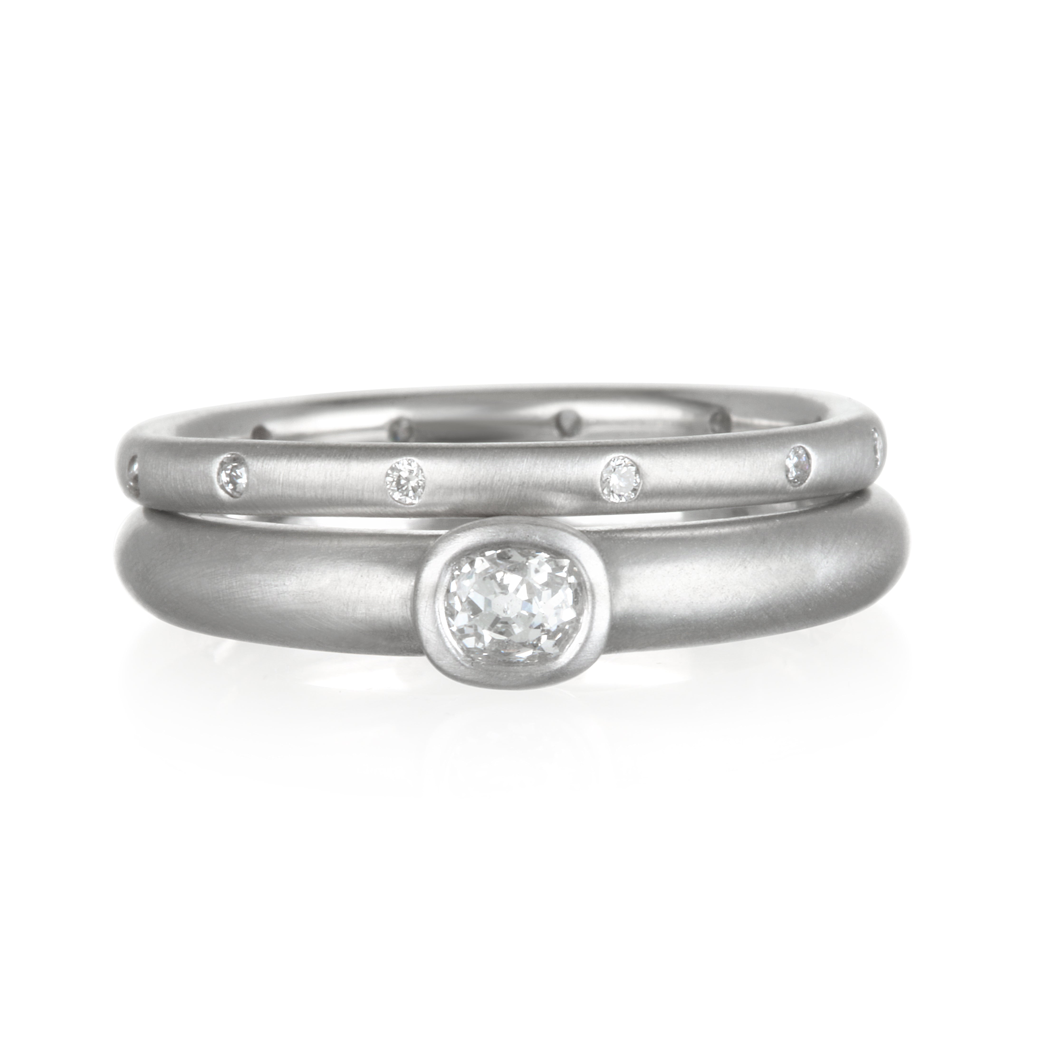 Platinum Gypsy Stack Ring – Faye Kim Designs